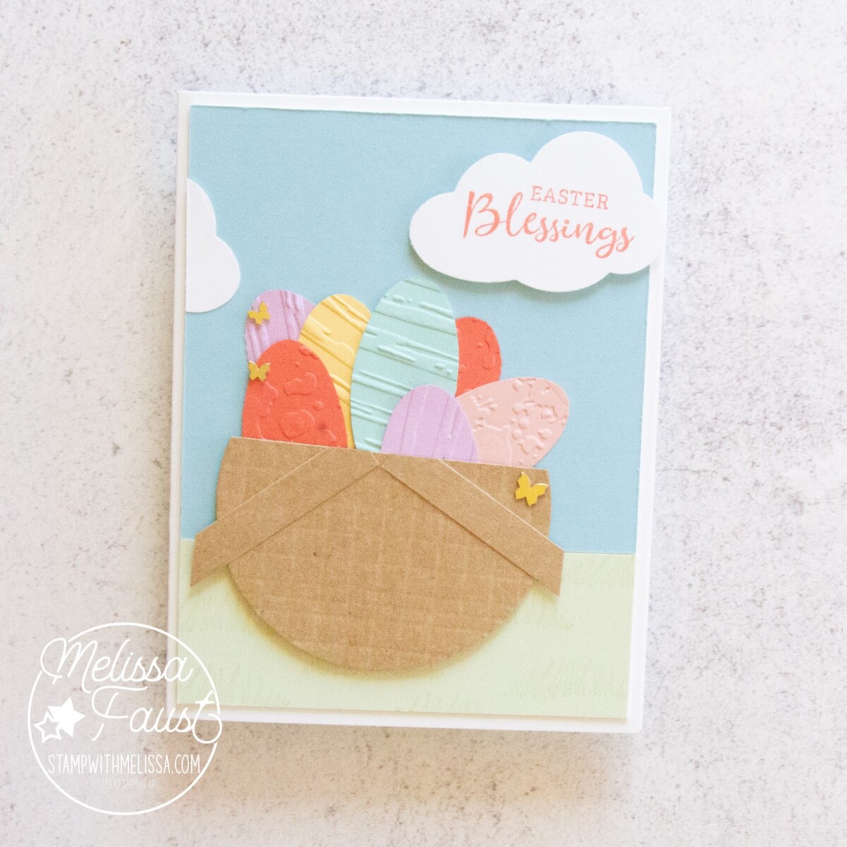 Stampin Up Easter Basket Card