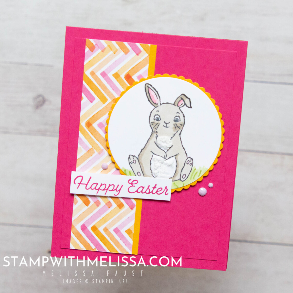 Stampin Up Easter Bunny Happy Easter Card