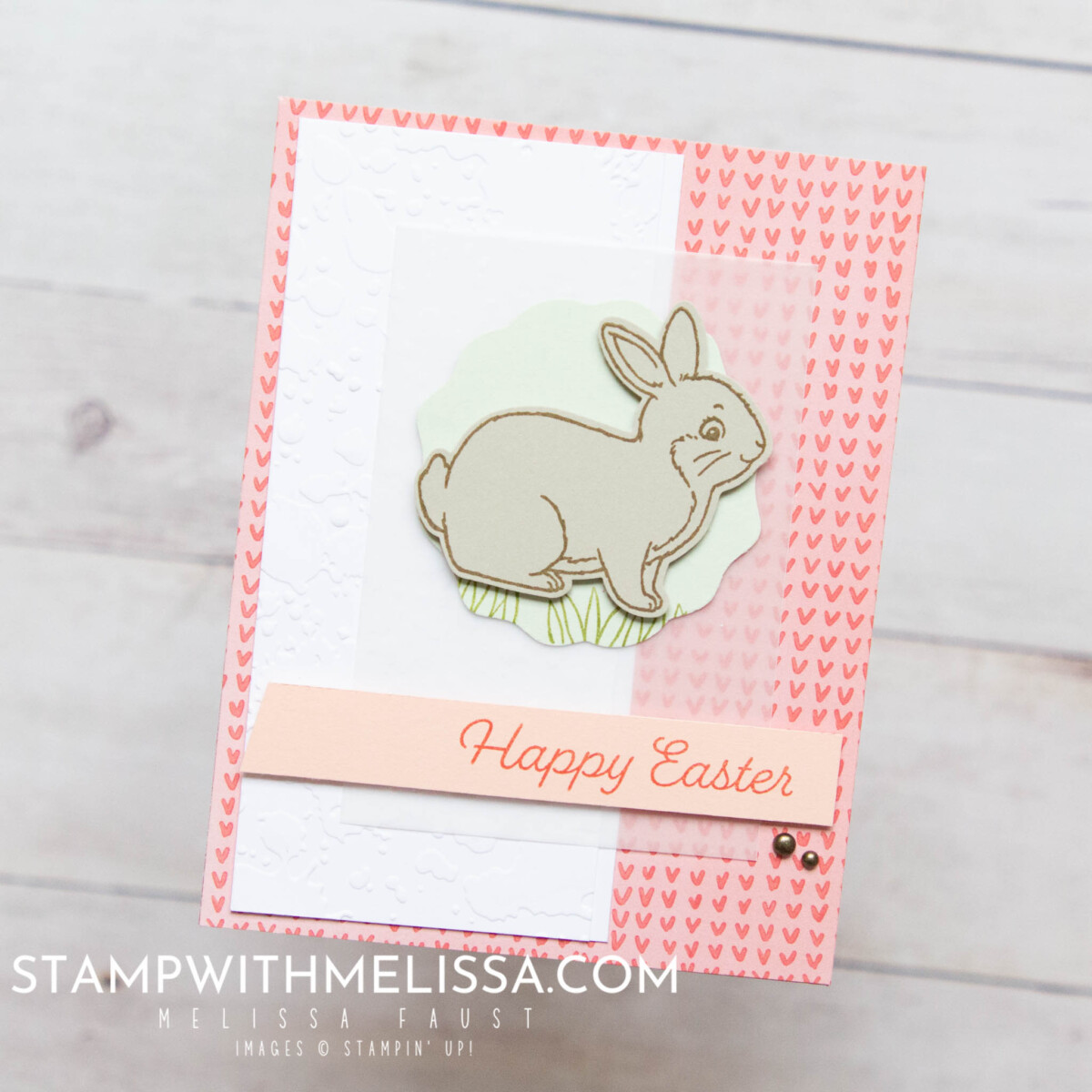Stampin Up Easter Bunny Easter Card